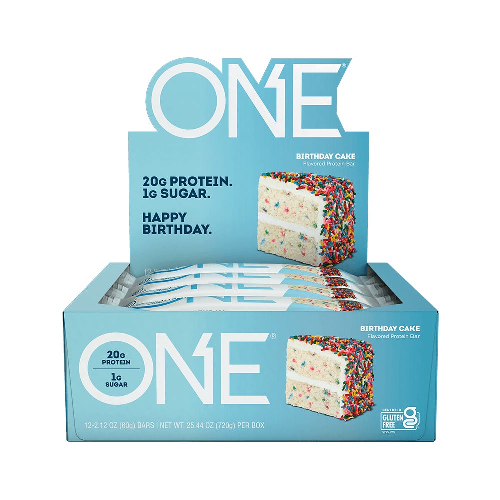 ONE BARS Peanut Butter Cup Flavored Protein Bars, 2.12 oz, 12 count box